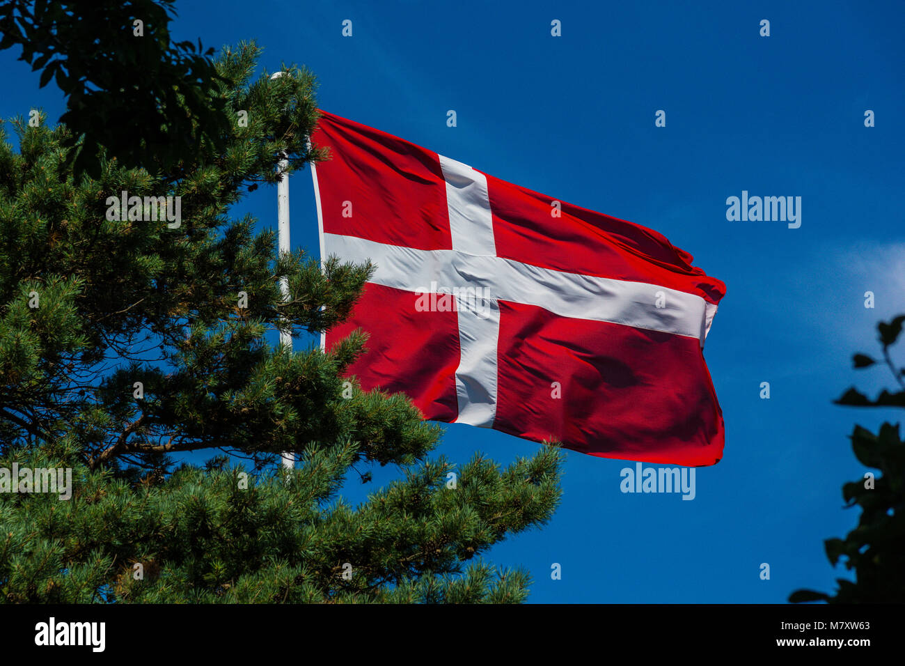 Danish flag dannebrog dannebrog hi-res stock photography and images - Alamy