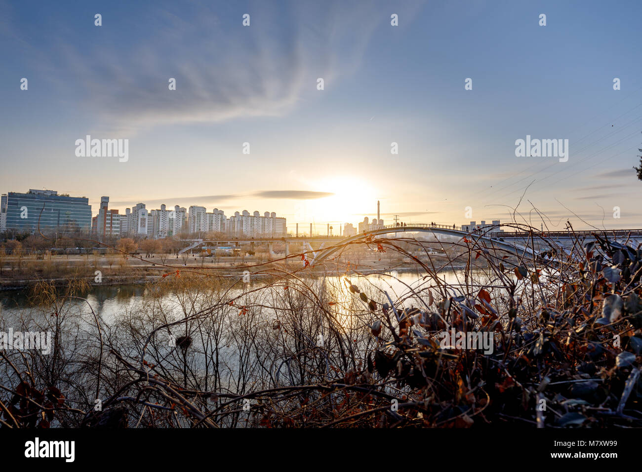 View of the Seonyudo Park in Seoul, South Korea. The park used to be a ...