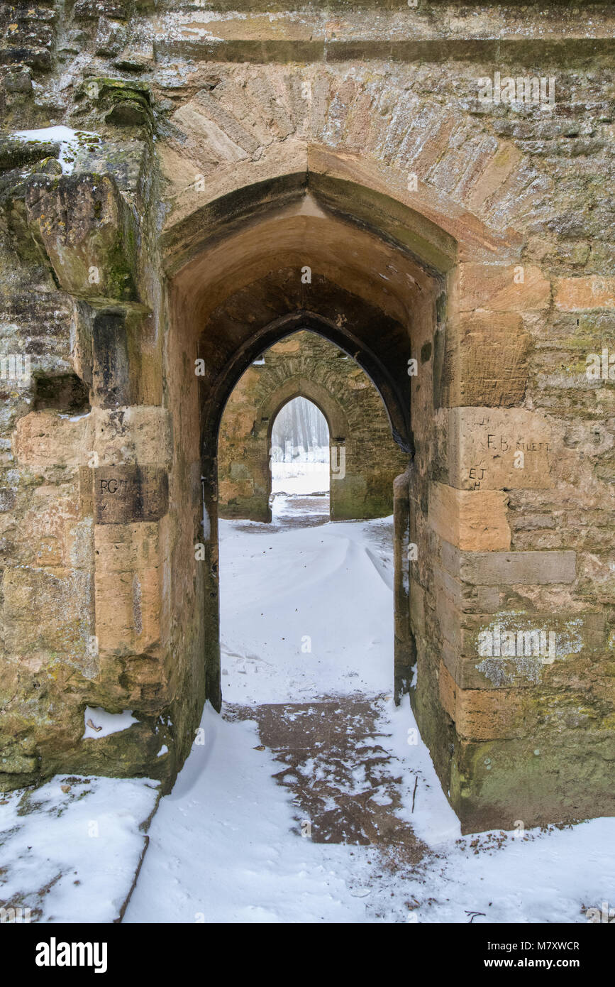 Minster lovell hall winter hi-res stock photography and images - Alamy