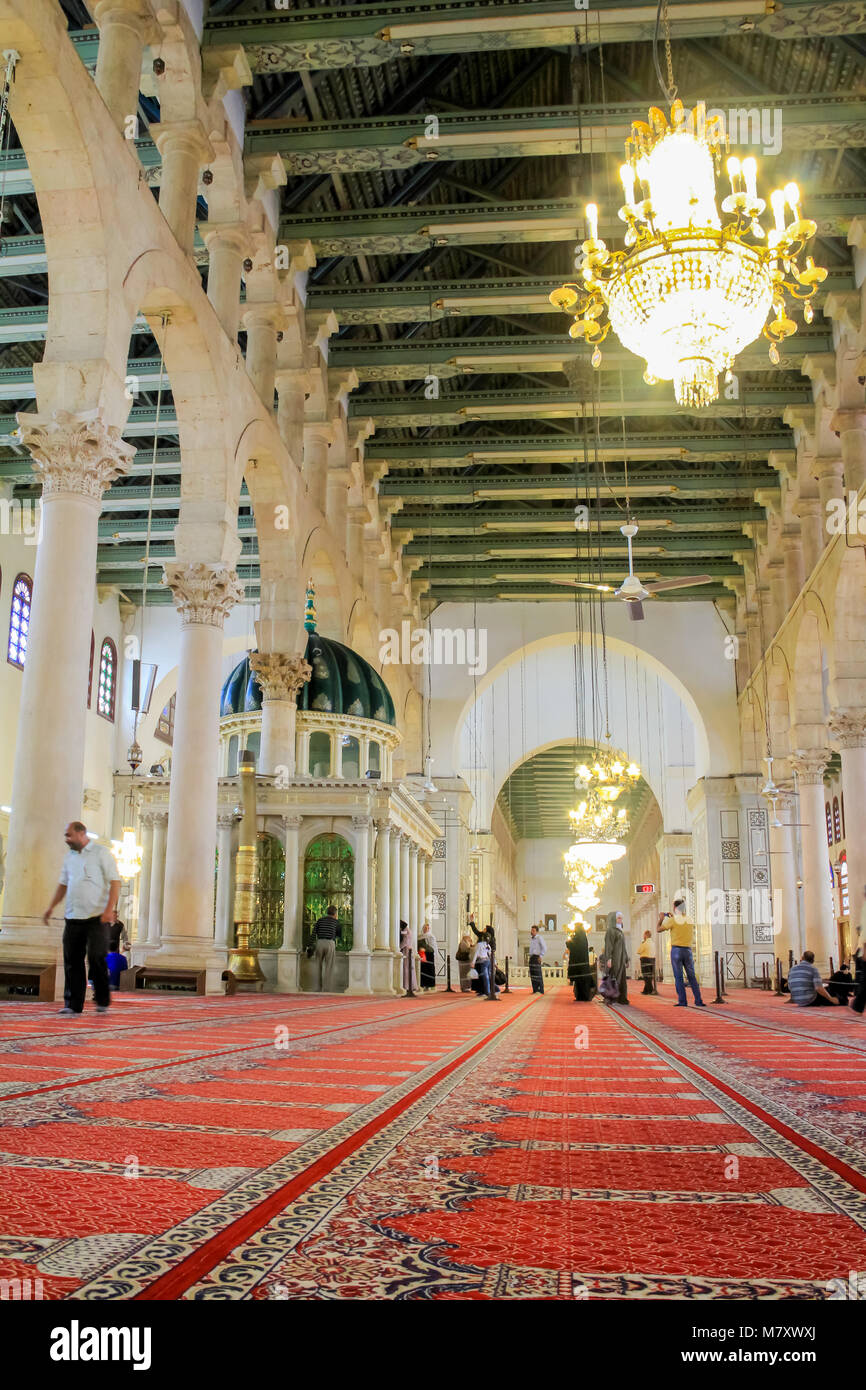 The Umayyad Mosque, also known as the Great Mosque of Damascus is one ...