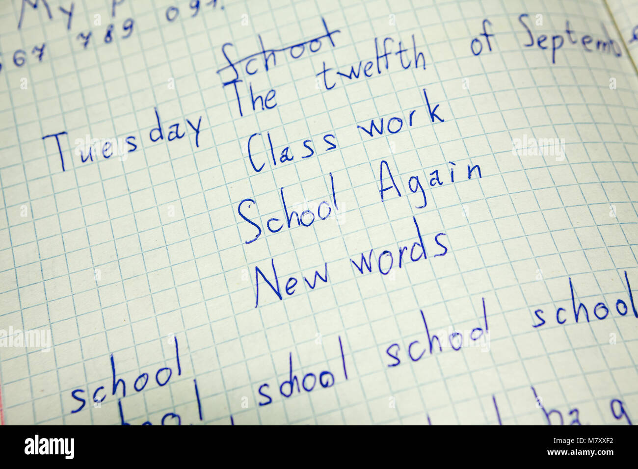 Handwritten correction hi-res stock photography and images - Alamy