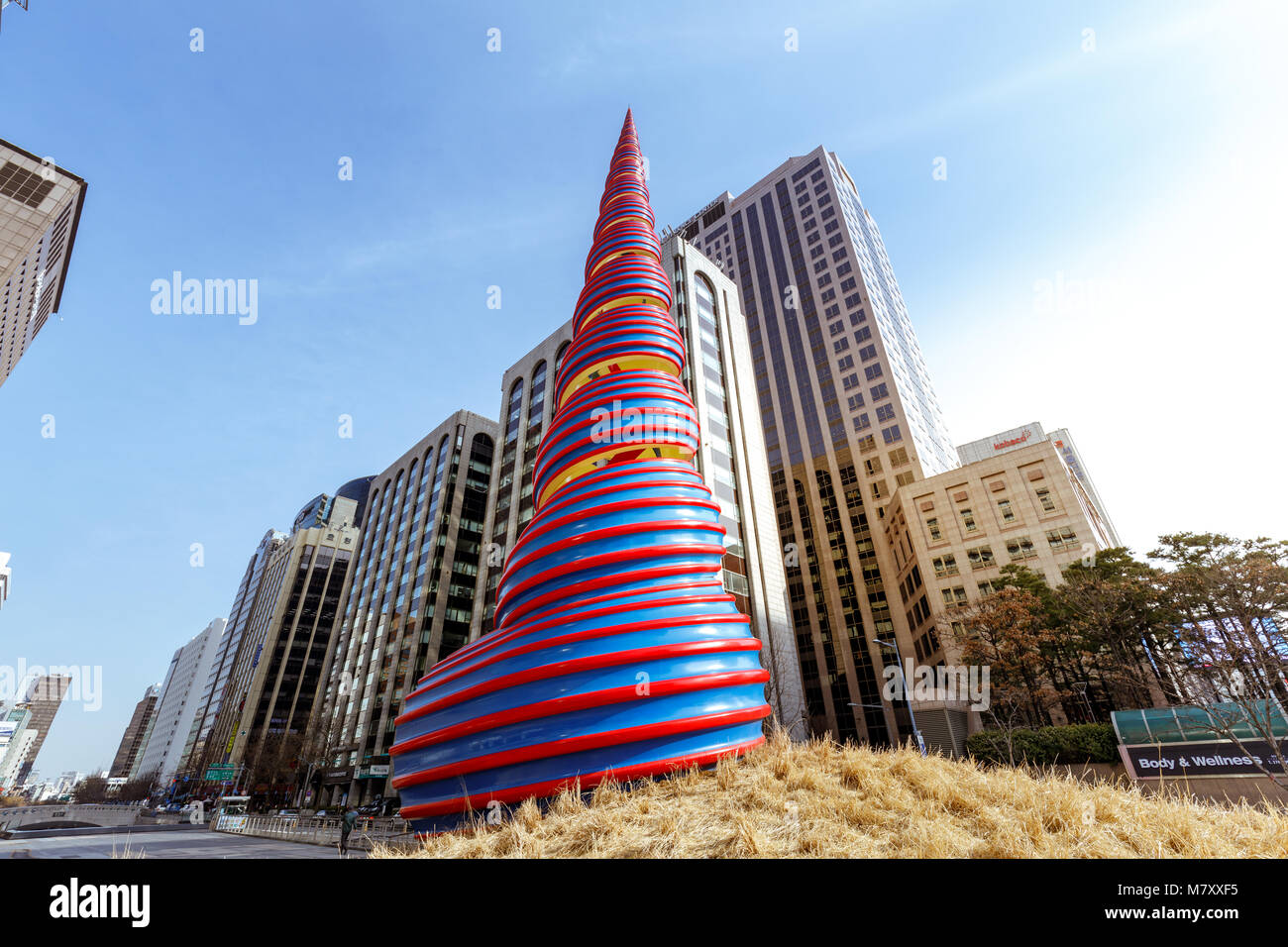 Seoul, South Korea - March 6, 2018 : Shell pagoda monument near ...
