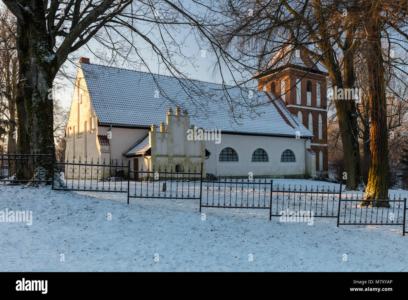 Sorkwity, a church from the 18th century, Poland, Europe Stock Photo ...