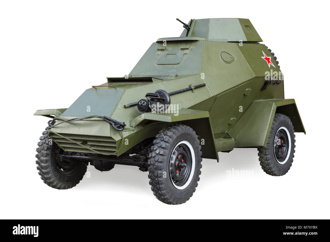 Soviet Armored Car BA-64 World War II isolated on white background ...