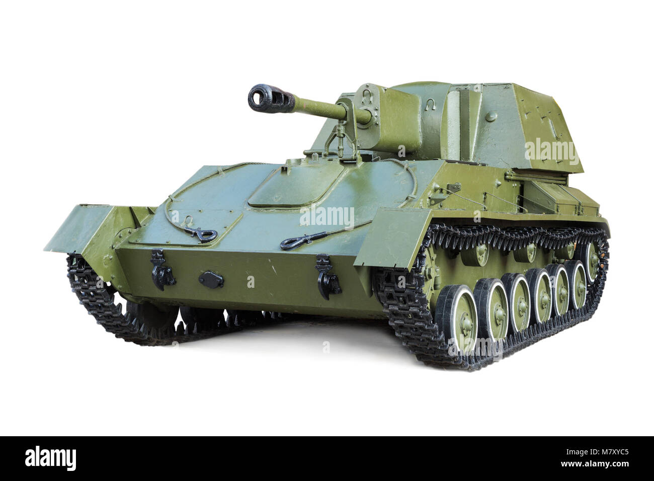 Soviet self-Propelled artillery mount during the second world war SU-76 ...