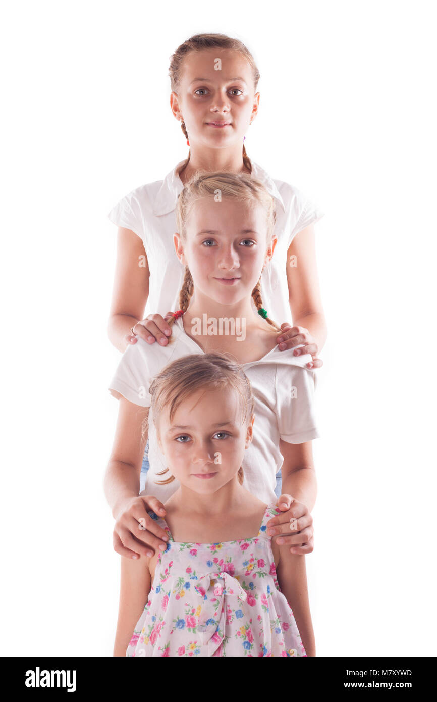 Portrait of three sisters Stock Photo - Alamy