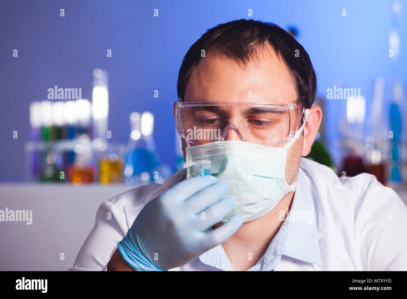 Scientist is thinking Stock Photo - Alamy
