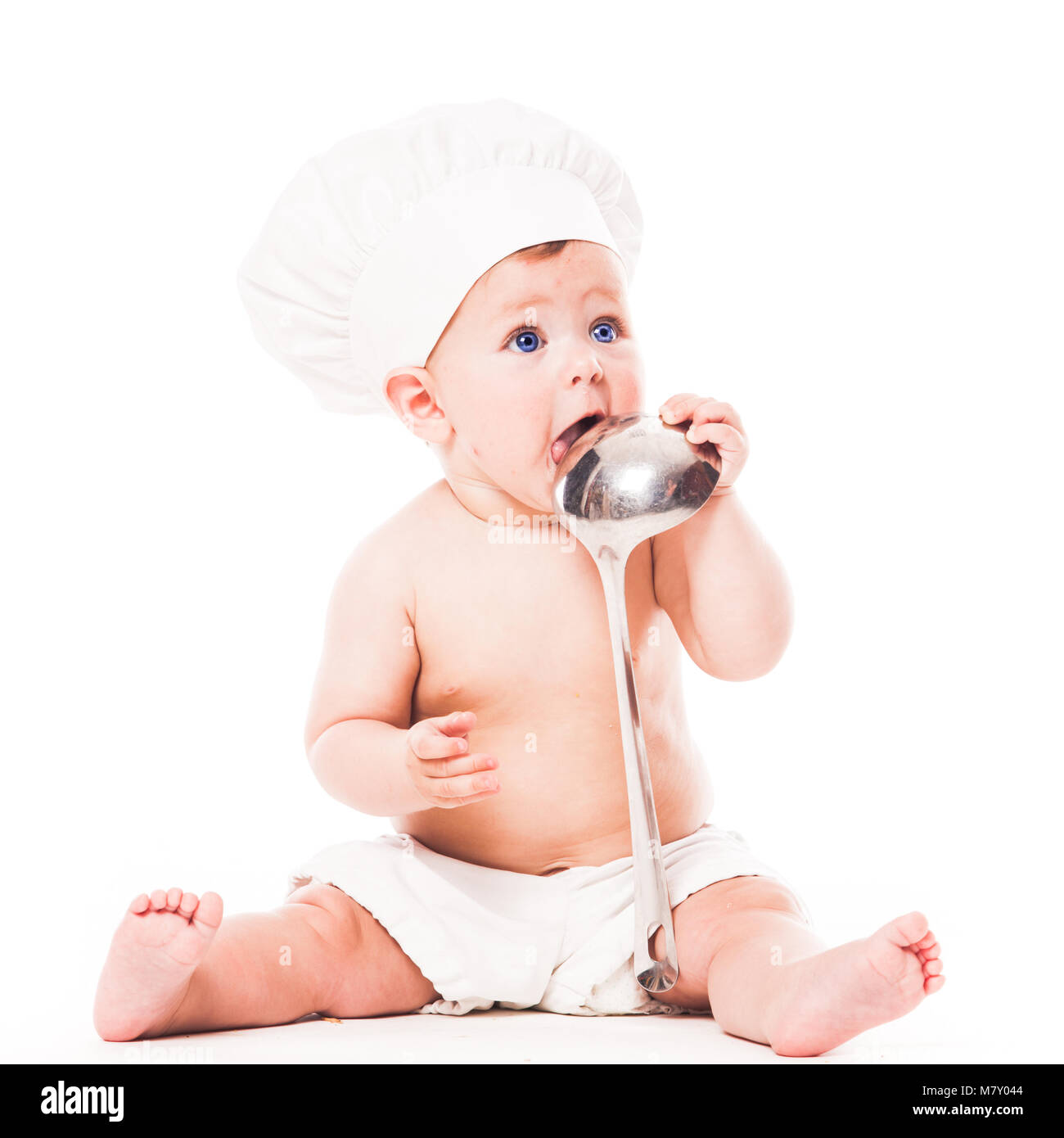 Little chef isolated Stock Photo - Alamy