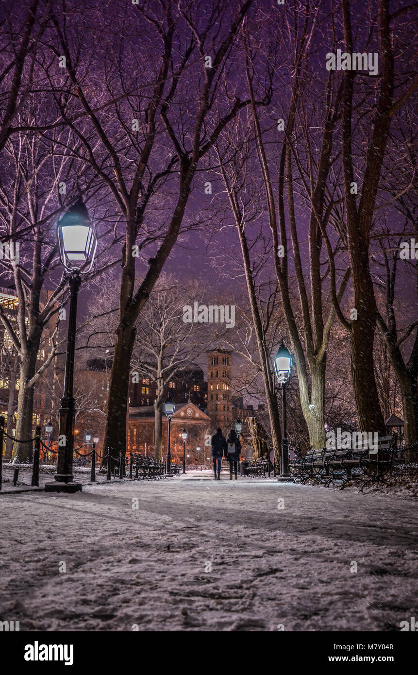 Night in a park hi-res stock photography and images - Alamy
