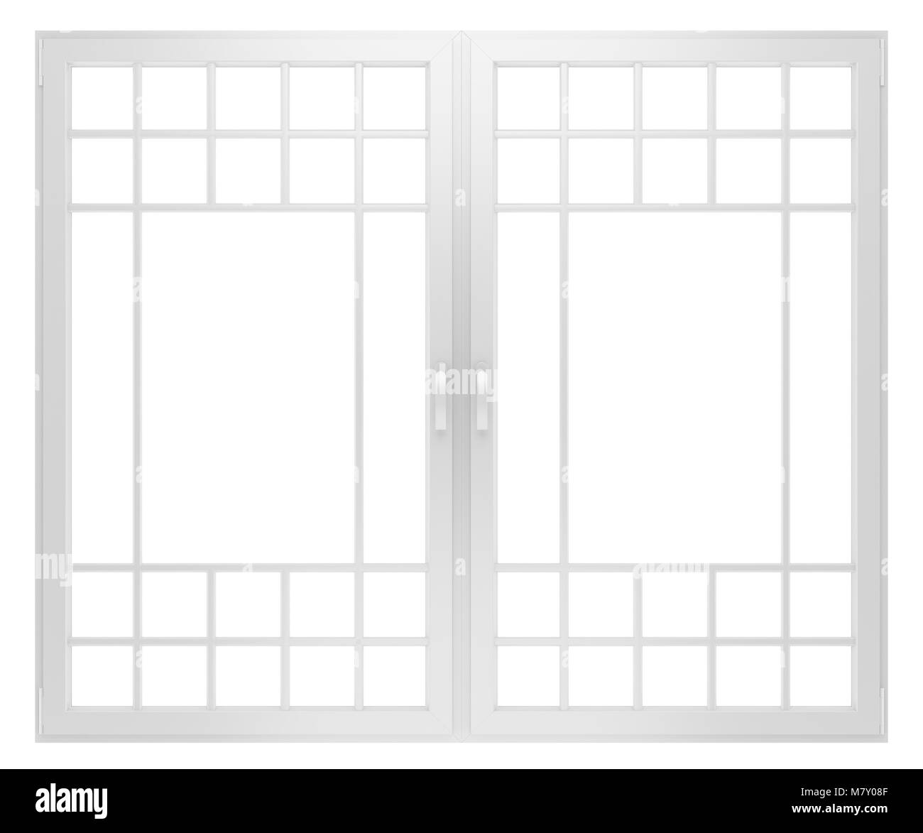window isolated on white background. 3d illustration Stock Photo - Alamy