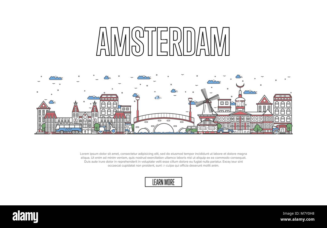 Travel in netherlands traditional Stock Vector Images - Alamy