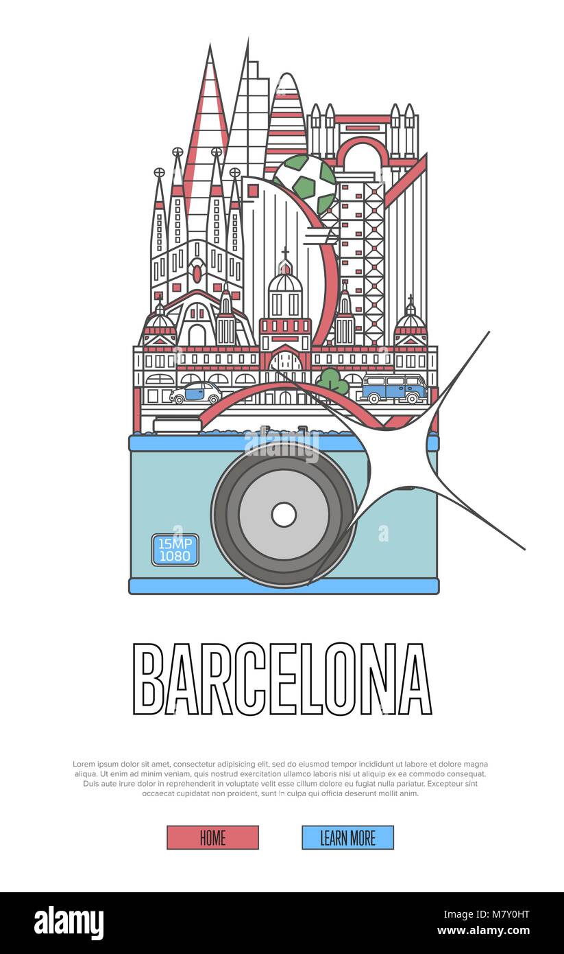 Barcelona spain traditional spanish Cut Out Stock Images & Pictures - Alamy