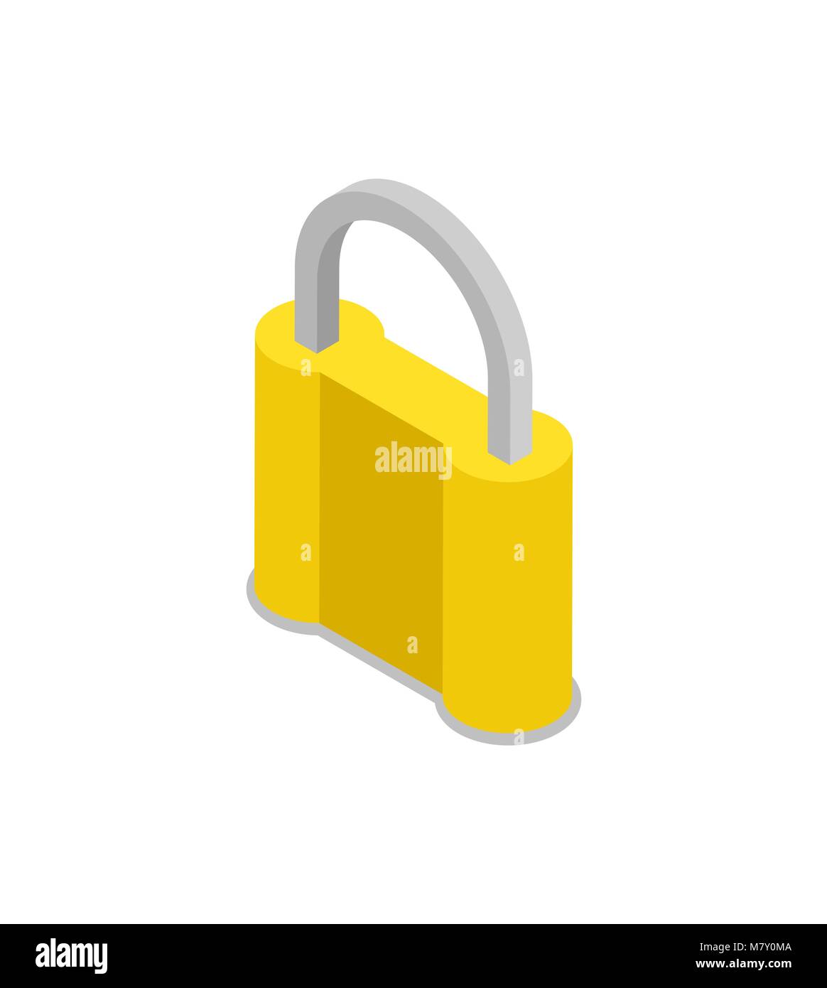 Closed padlock isometric 3D icon Stock Vector Image & Art - Alamy