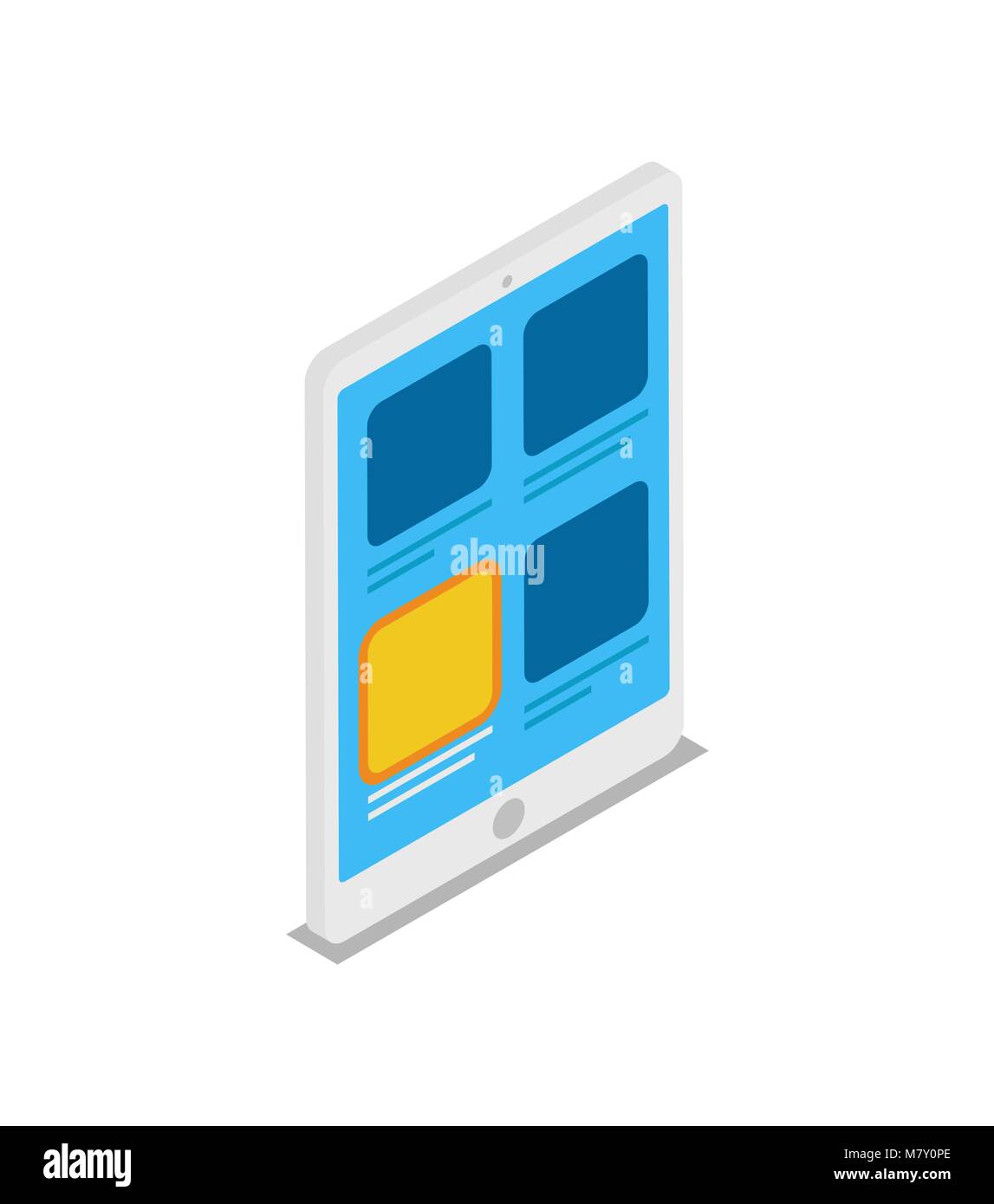 Electronic device tablet technology Stock Vector Images - Alamy