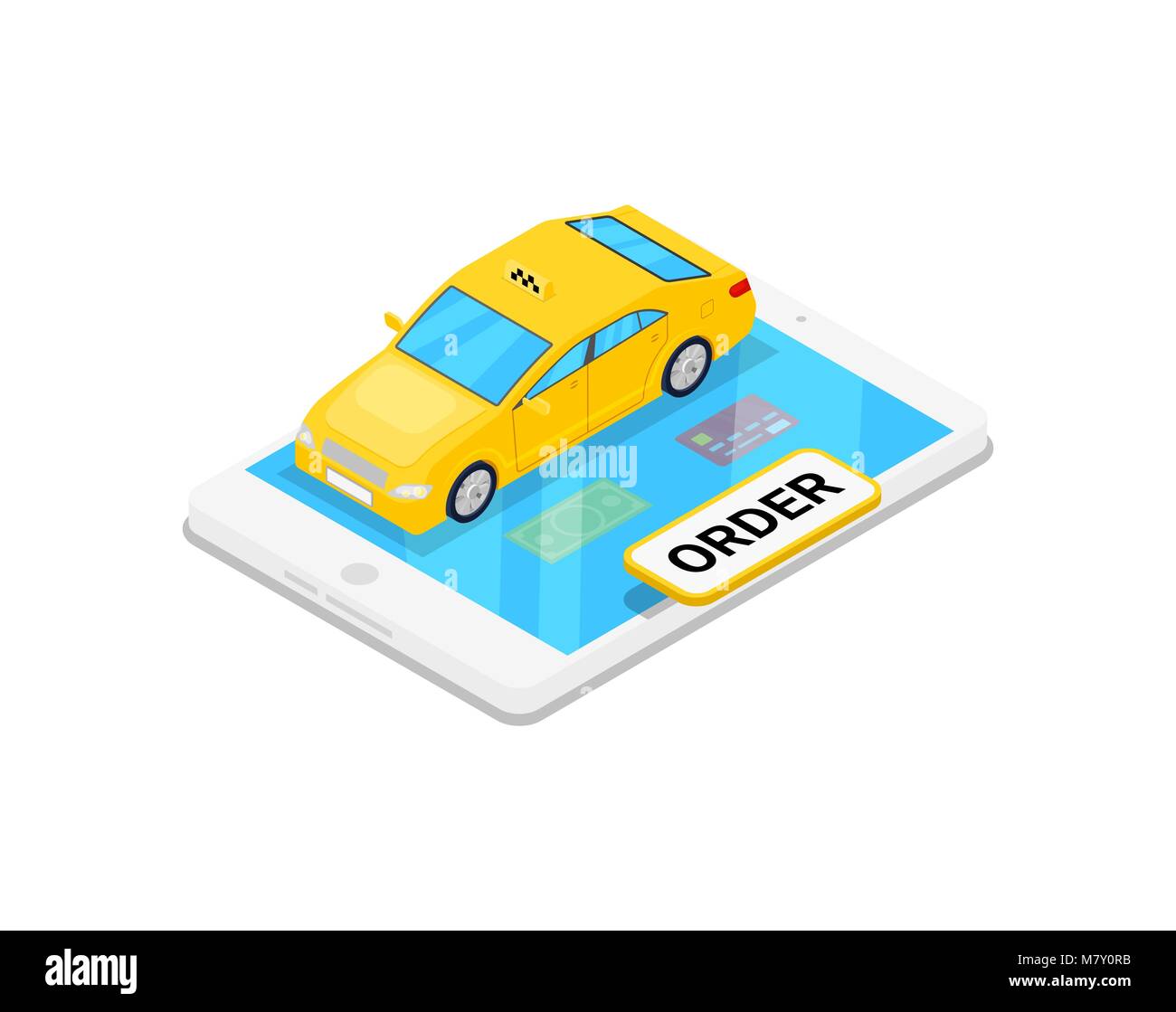 Order cab service Stock Vector Images - Alamy