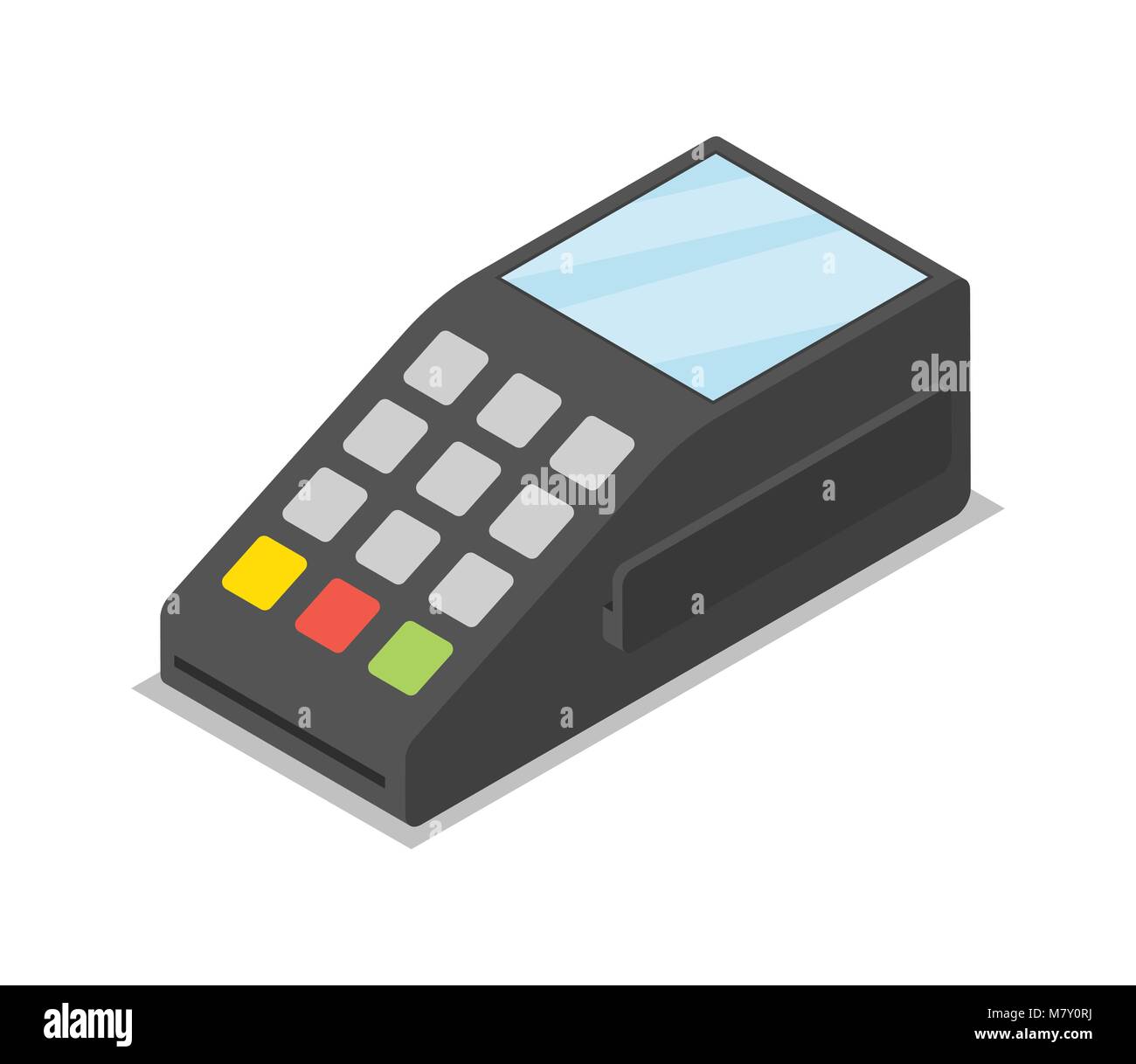 Credit card POS terminal isometric 3D icon Stock Vector Image & Art - Alamy