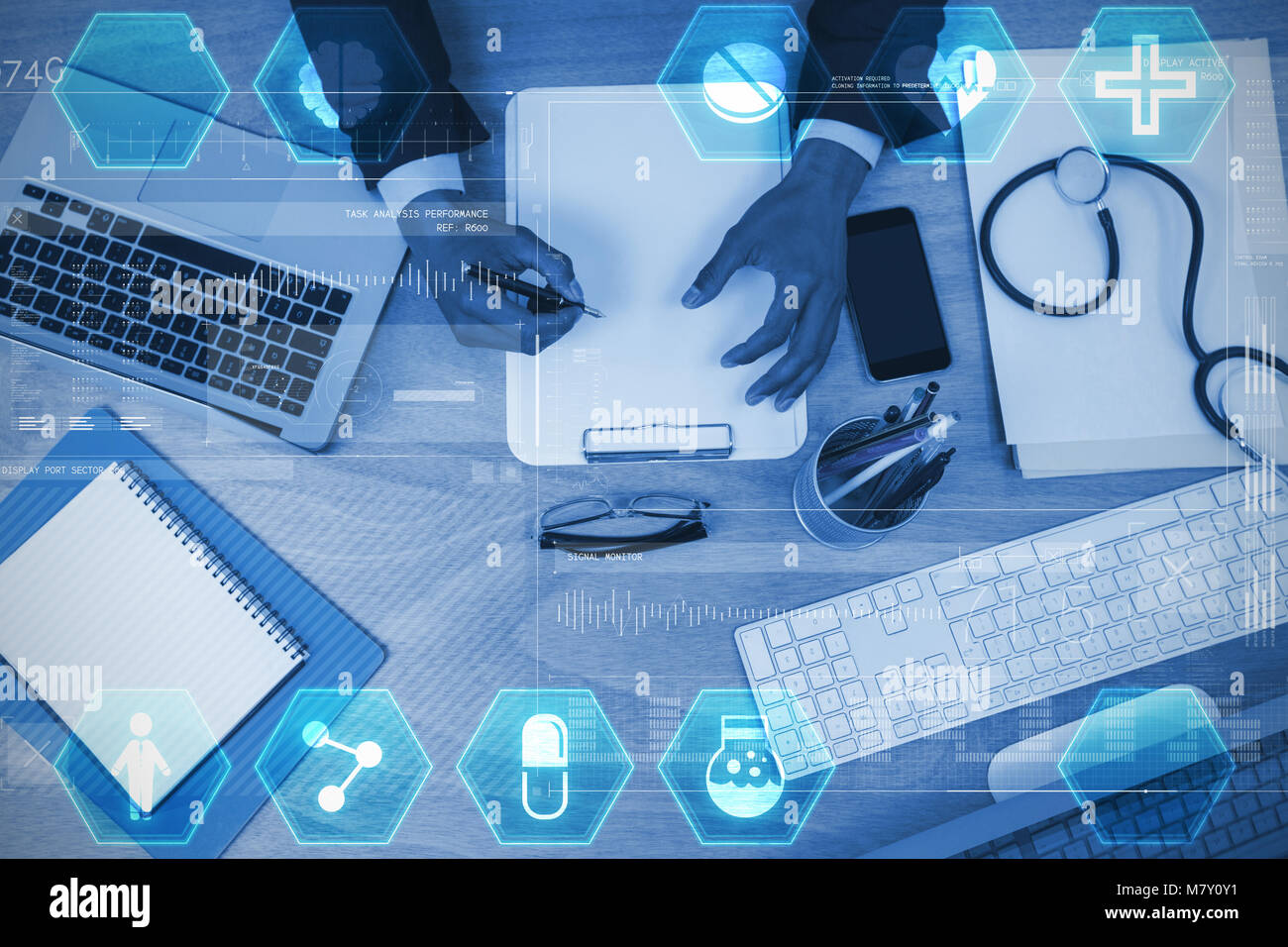 Composite image of medecine Stock Photo - Alamy