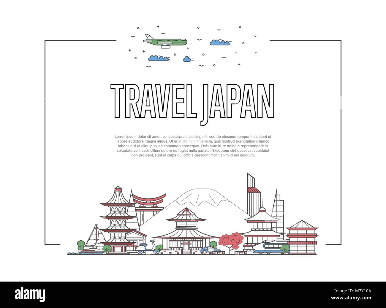 Tokyo travel poster Cut Out Stock Images & Pictures - Alamy