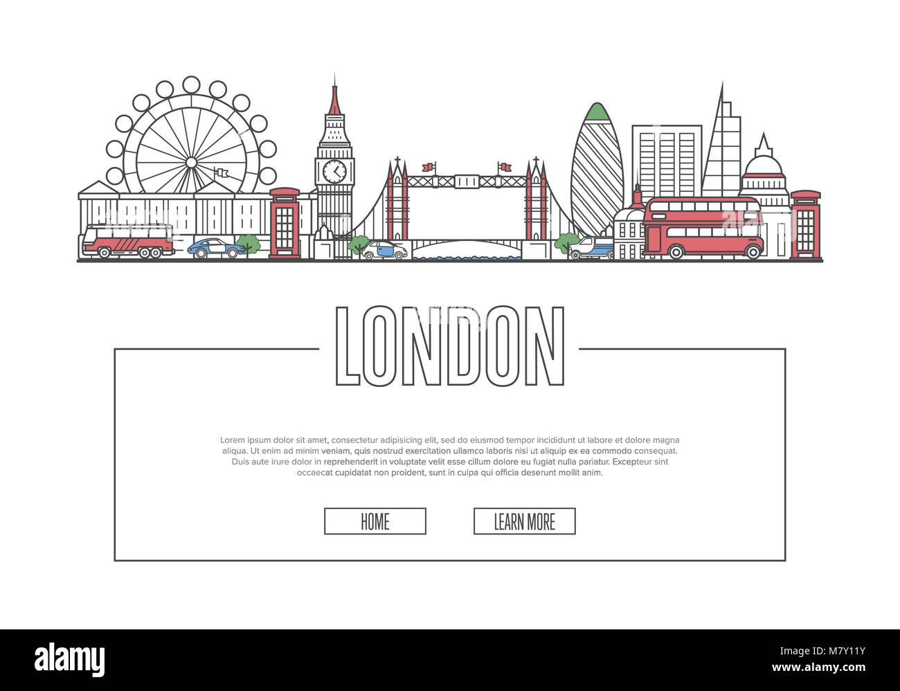London bridge illustration poster Cut Out Stock Images & Pictures - Alamy