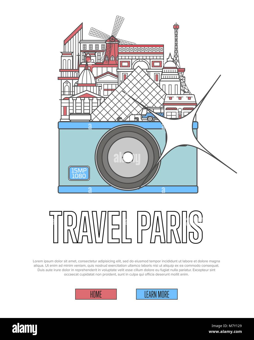 Paris photography Stock Vector Images - Alamy