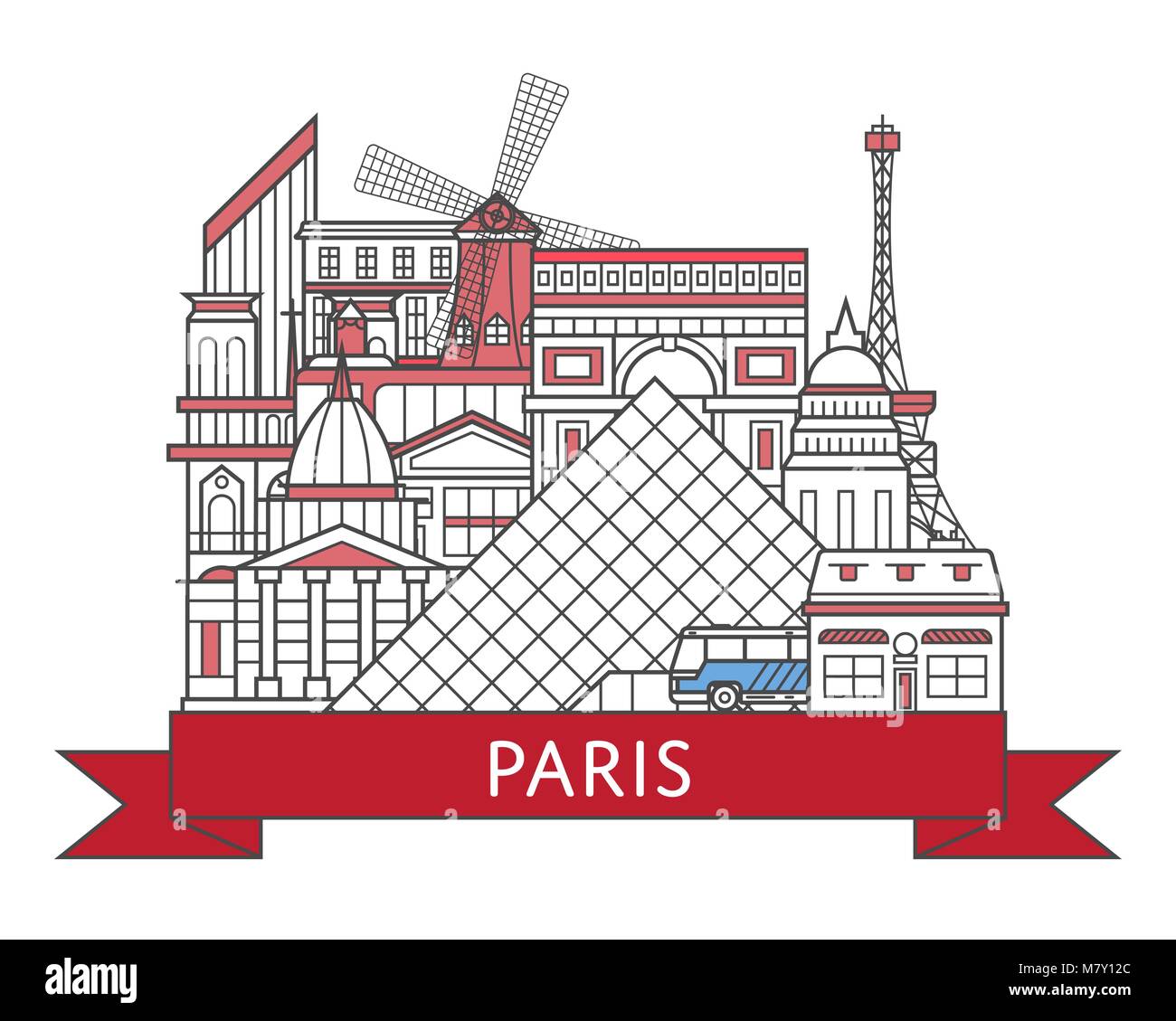 Parisian tour Stock Vector Images - Alamy
