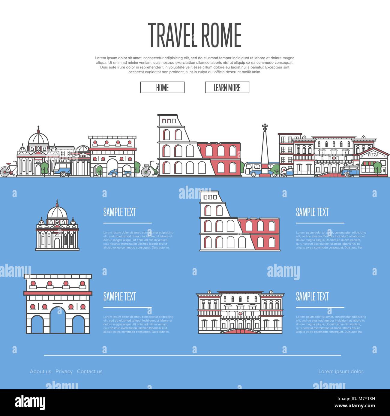 Rome tour guide Stock Vector Images - Alamy