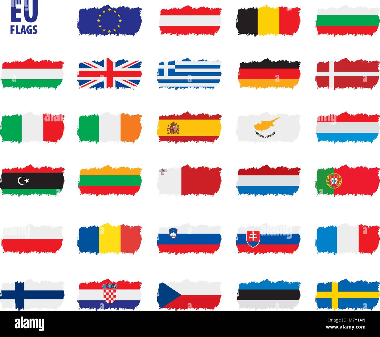 flags of the european union Stock Vector Image & Art - Alamy