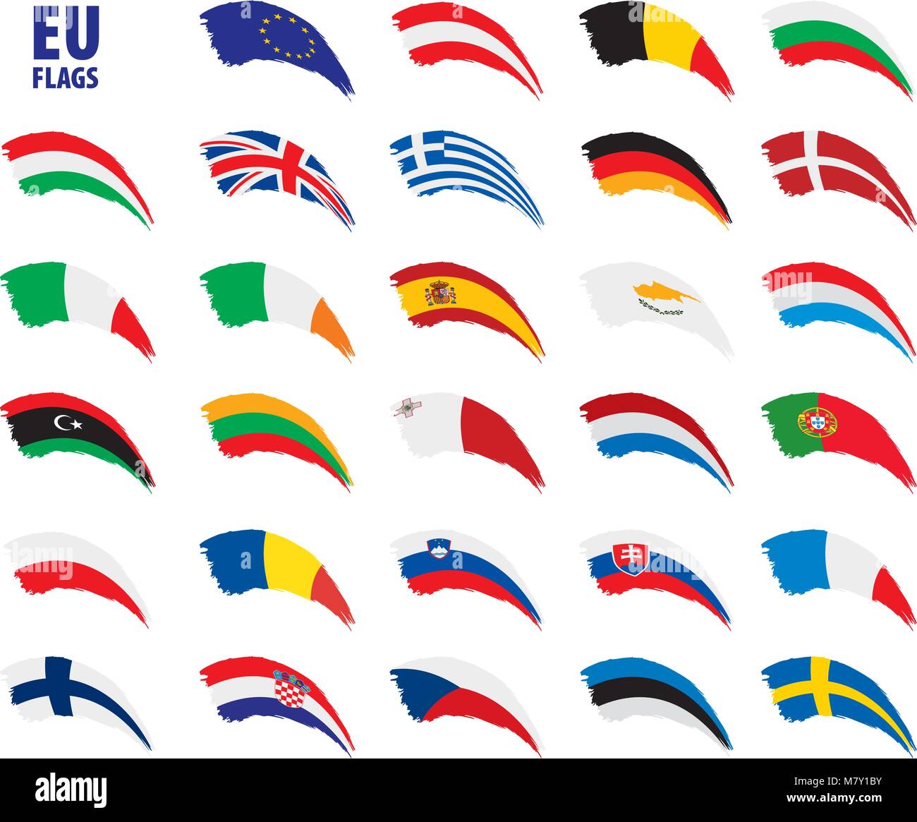 flags of the european union Stock Vector Image & Art - Alamy