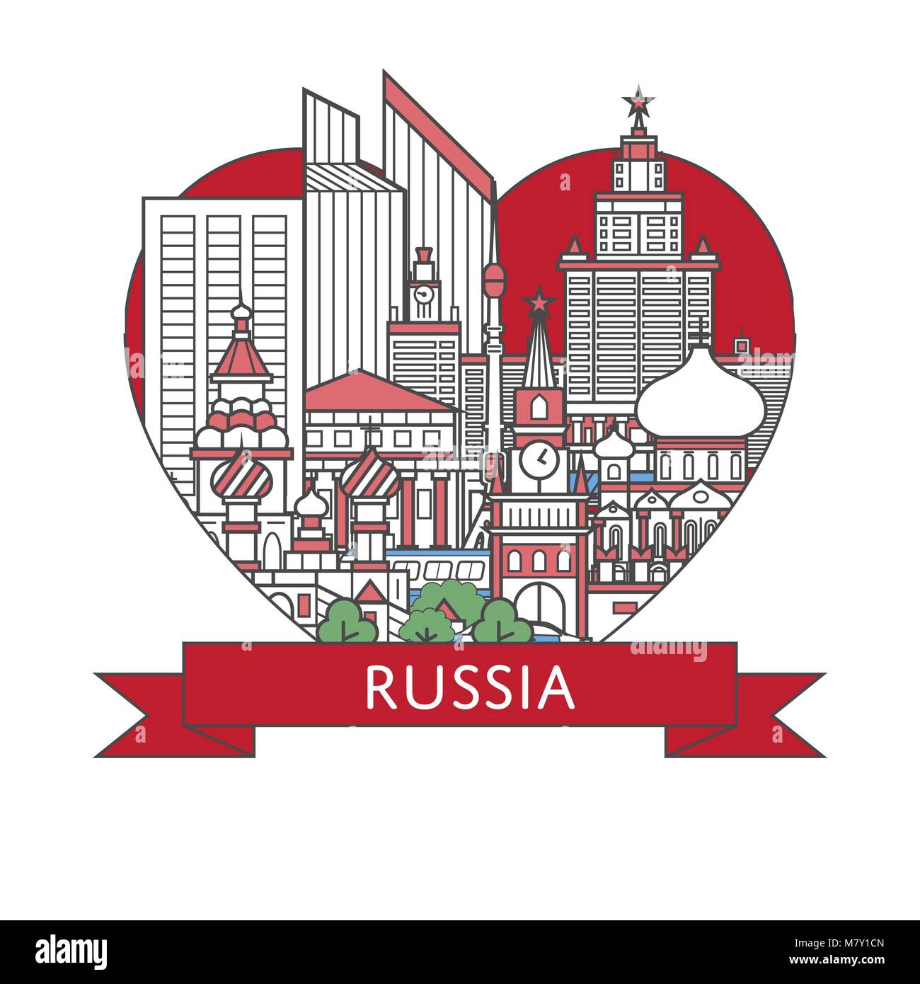 Travel russia love heart Cut Out Stock Images & Pictures - Alamy
