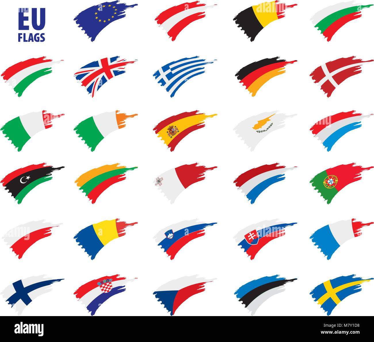flags of the european union Stock Vector Image & Art - Alamy