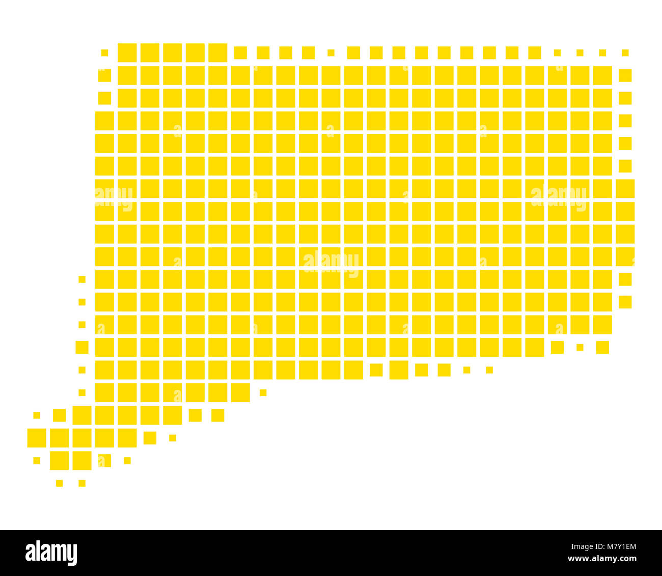 Map of Connecticut Stock Photo - Alamy