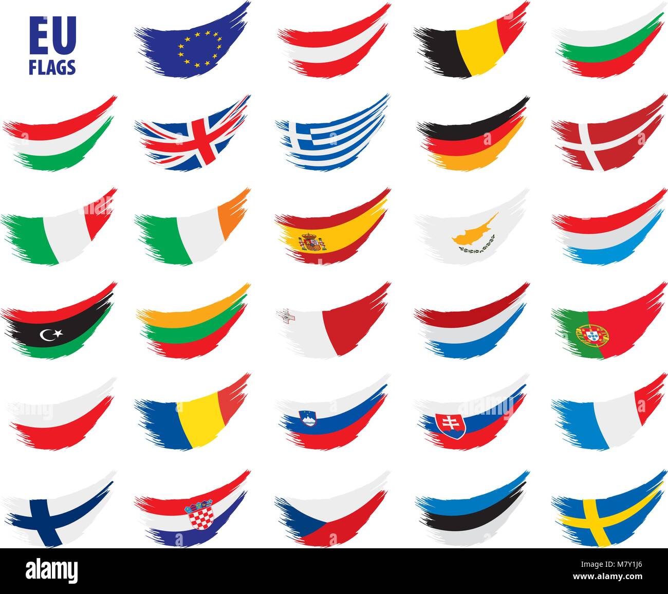 flags of the european union Stock Vector Image & Art - Alamy