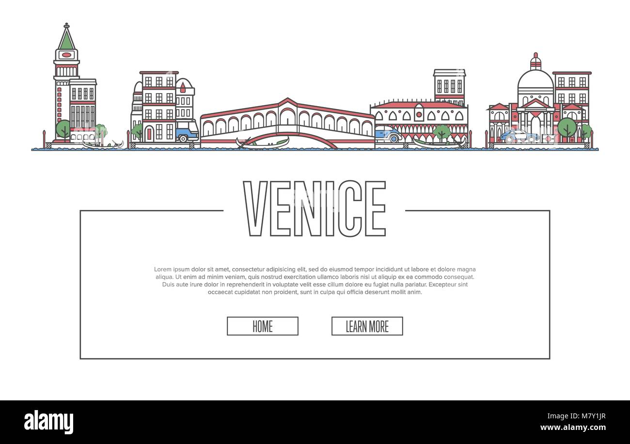 Most famous bridge in venice Stock Vector Images - Alamy