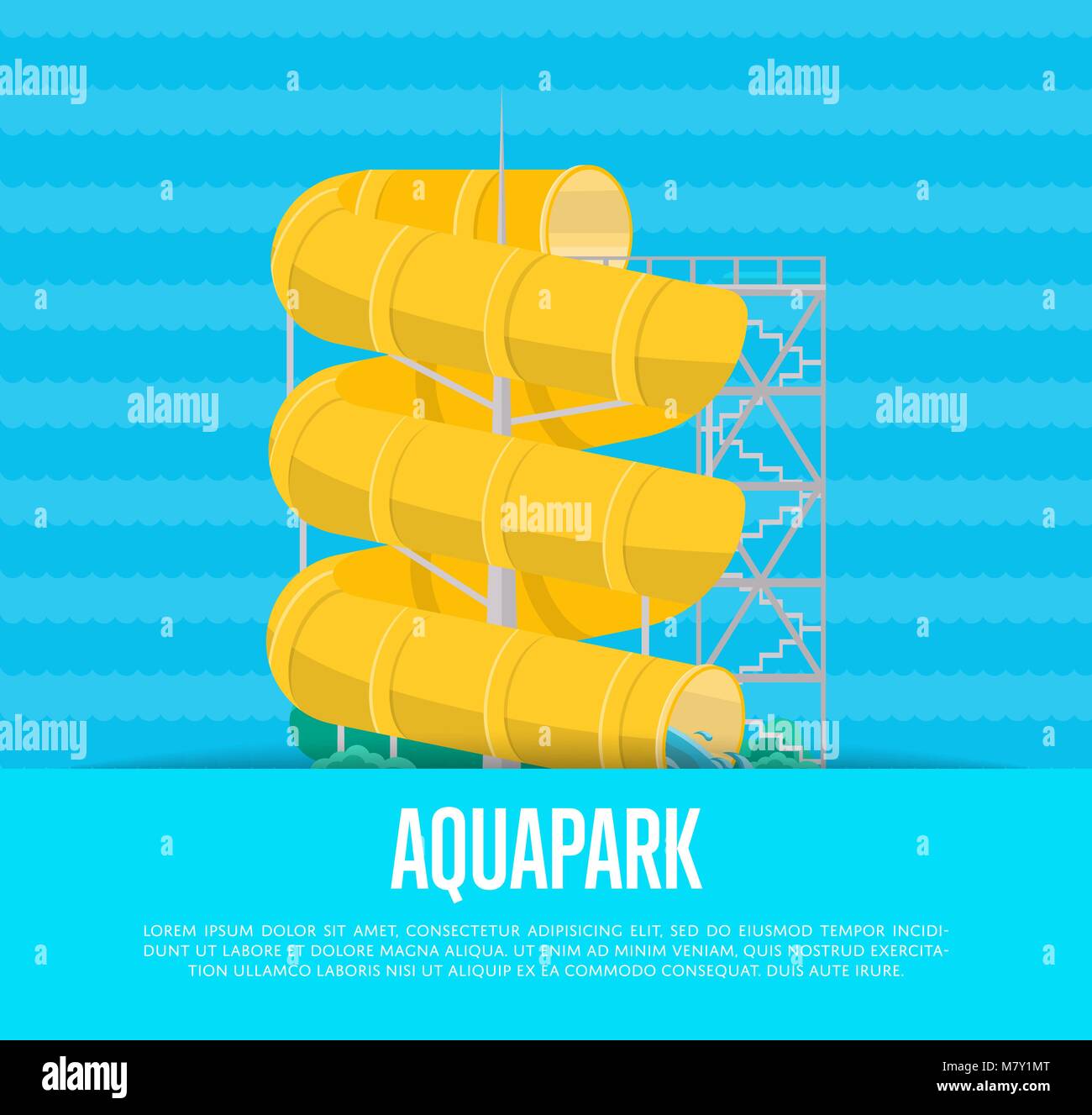 Family enjoying amusement park Stock Vector Images - Alamy