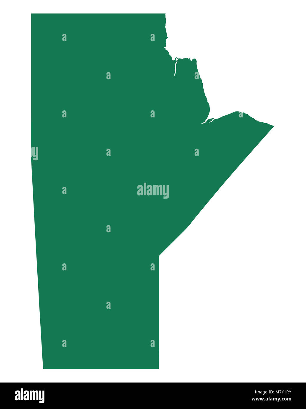 Map of Manitoba Stock Photo - Alamy