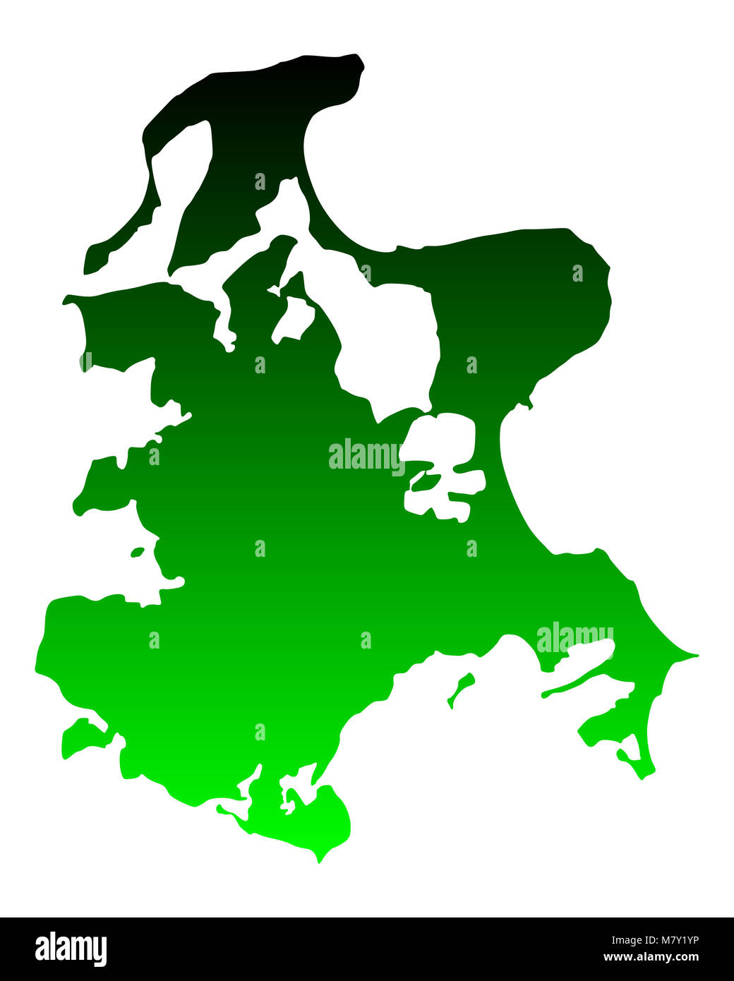 Map of Ruegen Stock Photo - Alamy