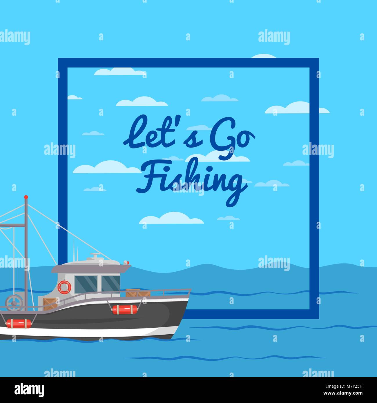 Small net fishing Stock Vector Images - Alamy