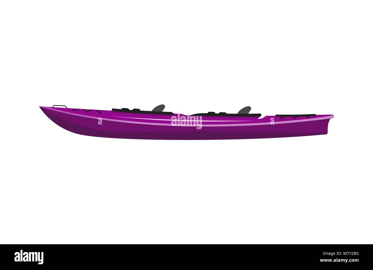 Side view purple kayak isolated icon Stock Vector Image & Art - Alamy
