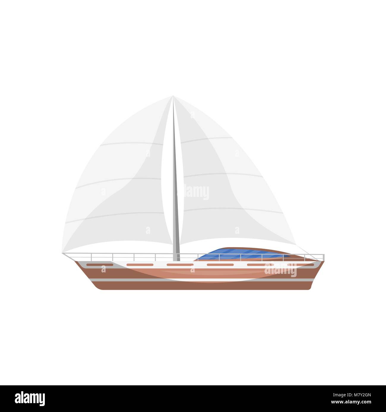 Luxury yacht side view Stock Vector Images - Alamy