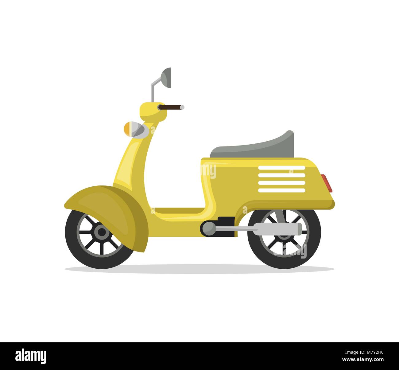 Food delivery moped isolated vector icon Stock Vector Image & Art - Alamy