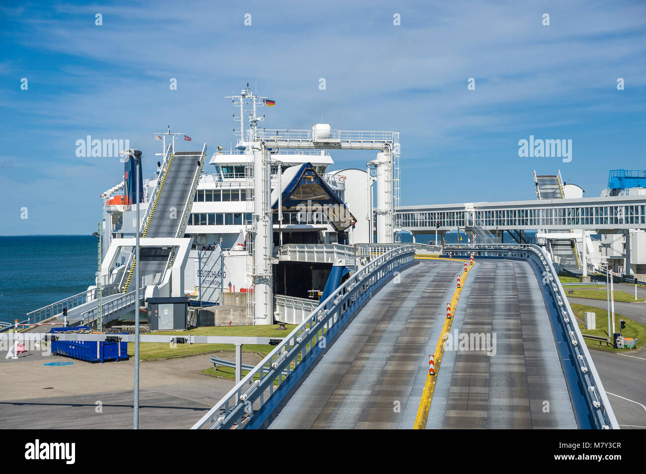 Harbor, Puttgarden, Fehmarn, Baltic Sea, Schleswig-Holstein, Germany ...