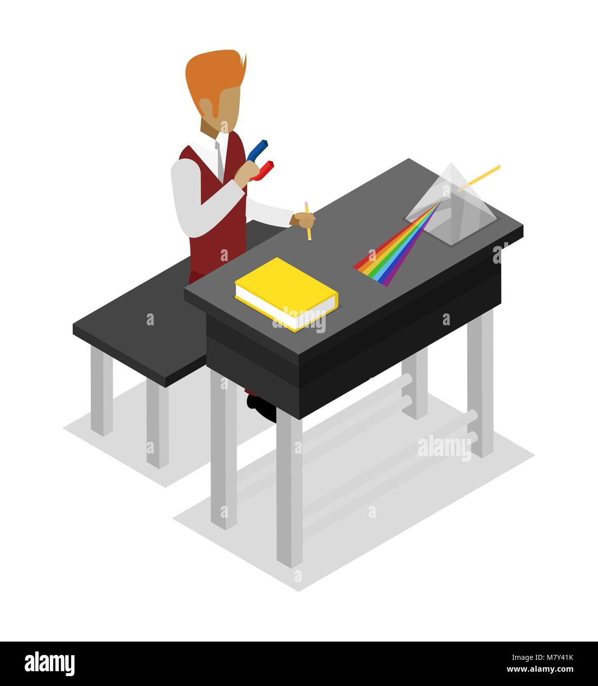 Teacher teaching physics isometric 3D icon Stock Vector Image & Art - Alamy