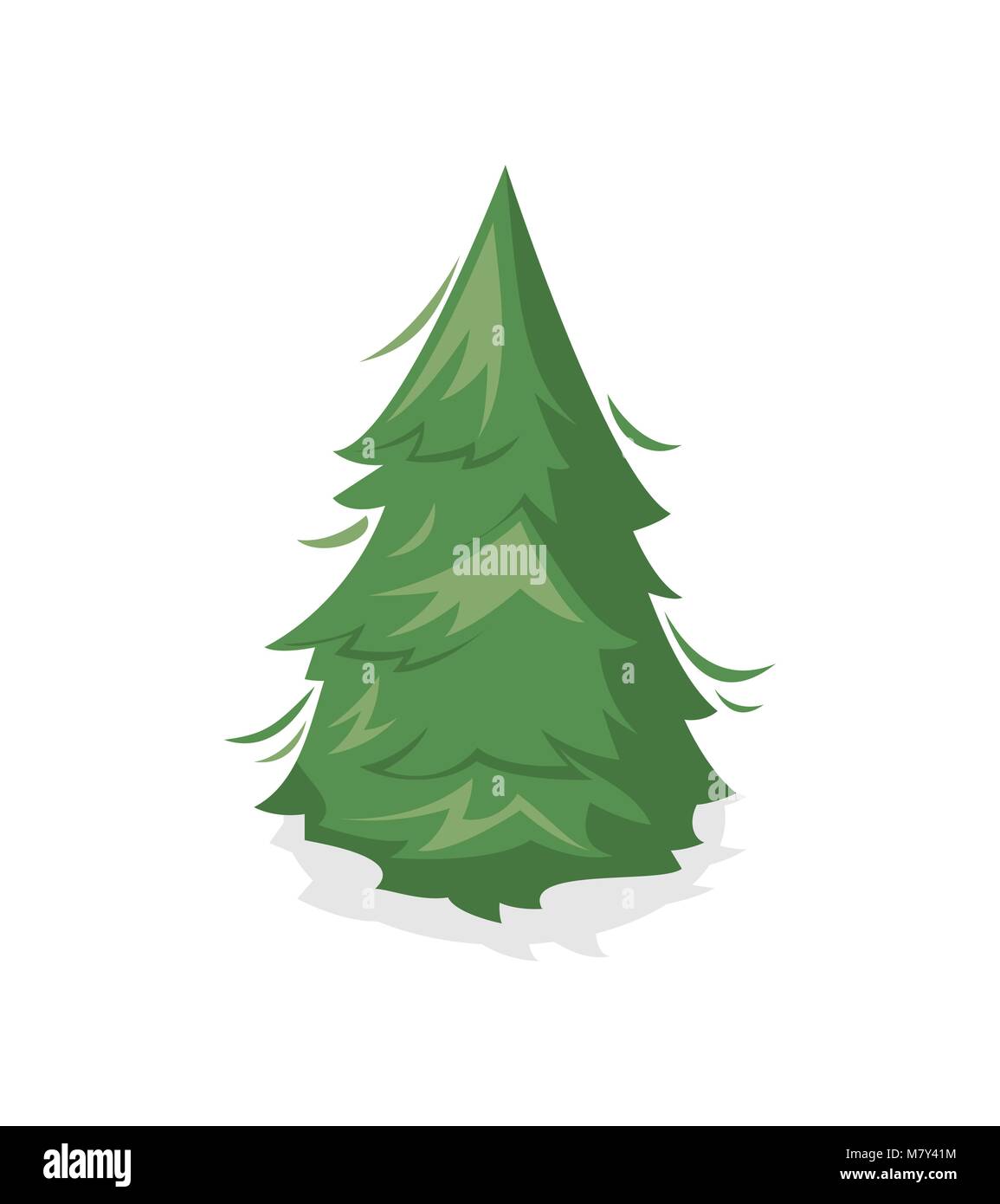 Green pine tree isolated icon Stock Vector Image & Art - Alamy