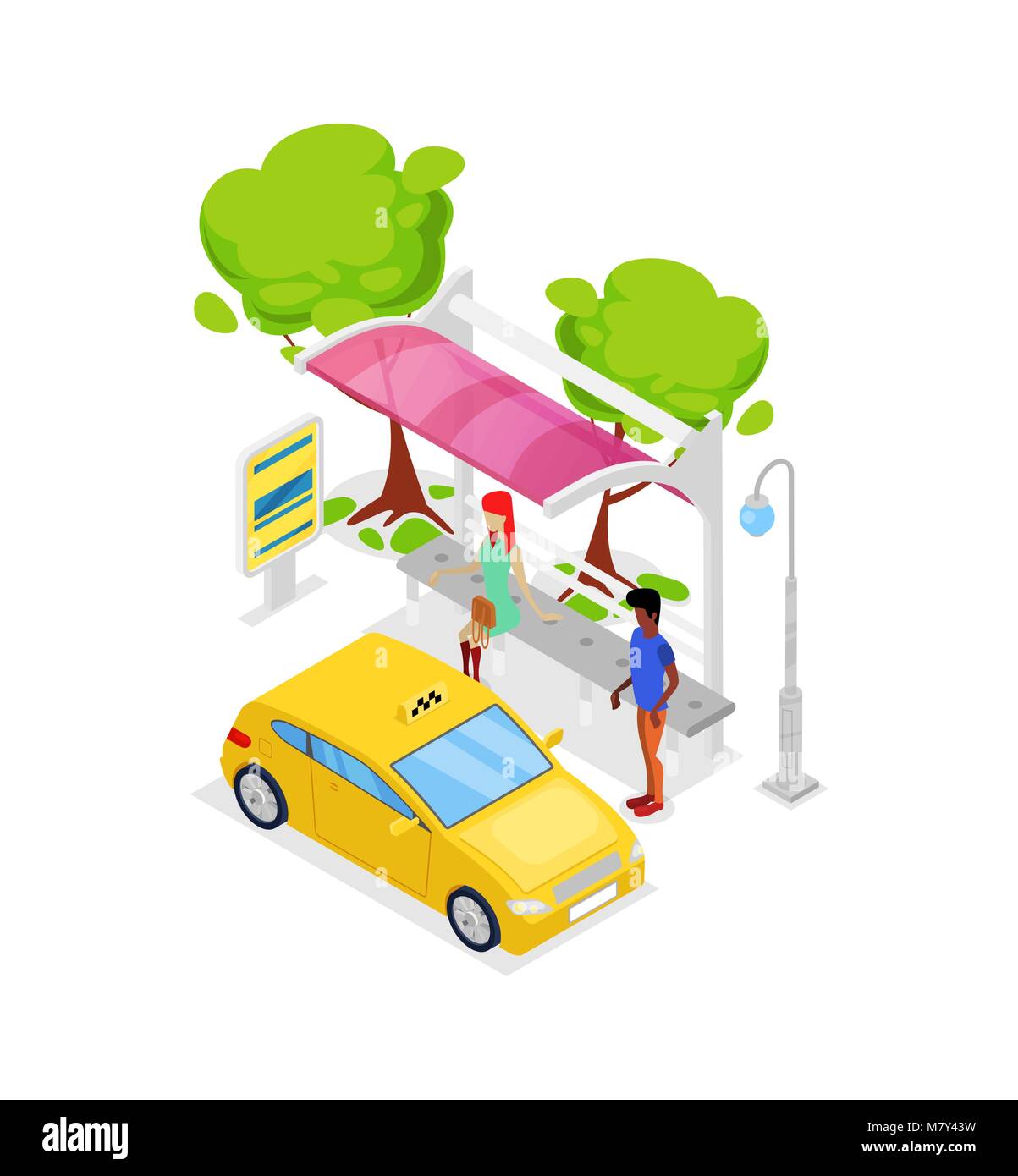 Cab stop Stock Vector Images - Alamy