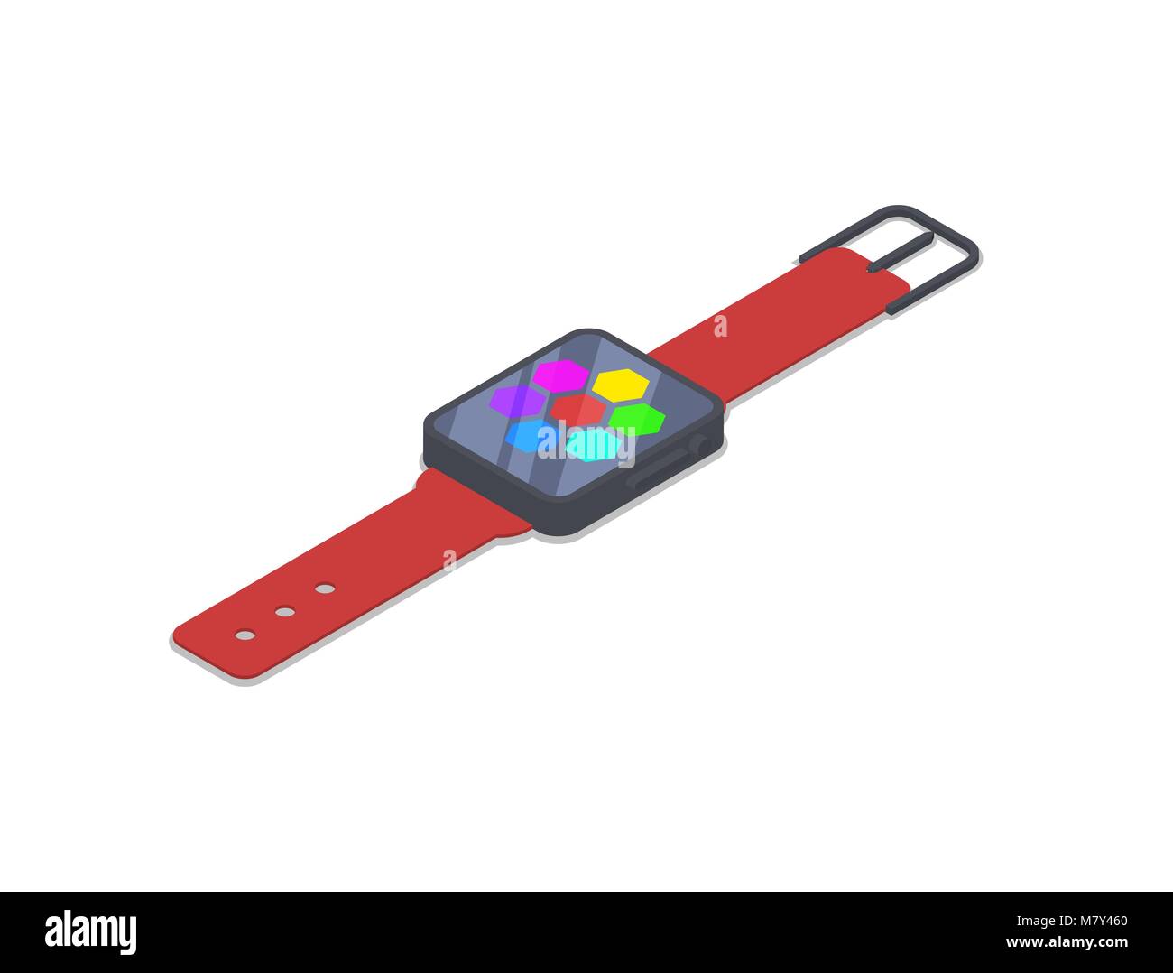 Smart watch device isometric 3D icon Stock Vector Image & Art - Alamy
