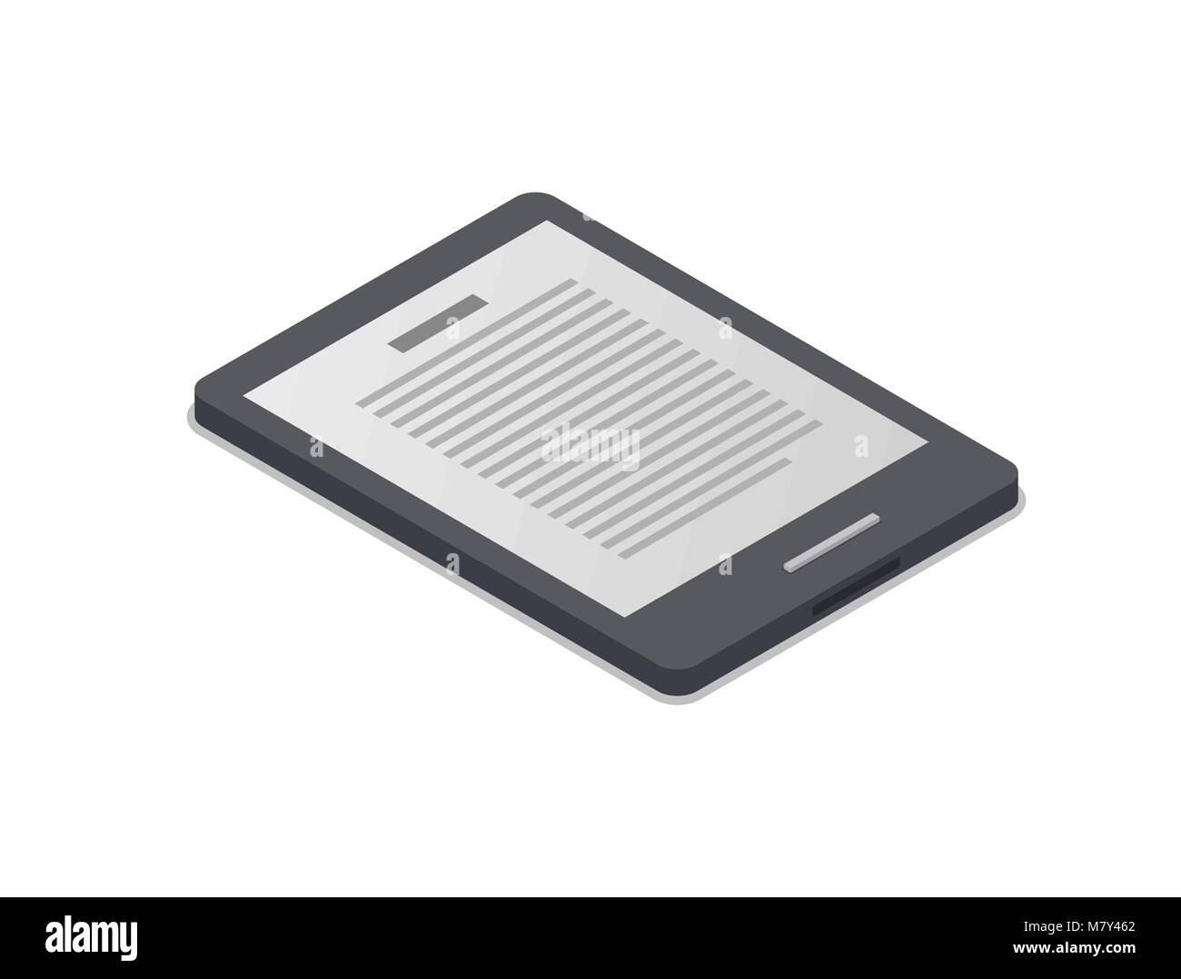eBook device isometric 3D icon Stock Vector Image & Art - Alamy