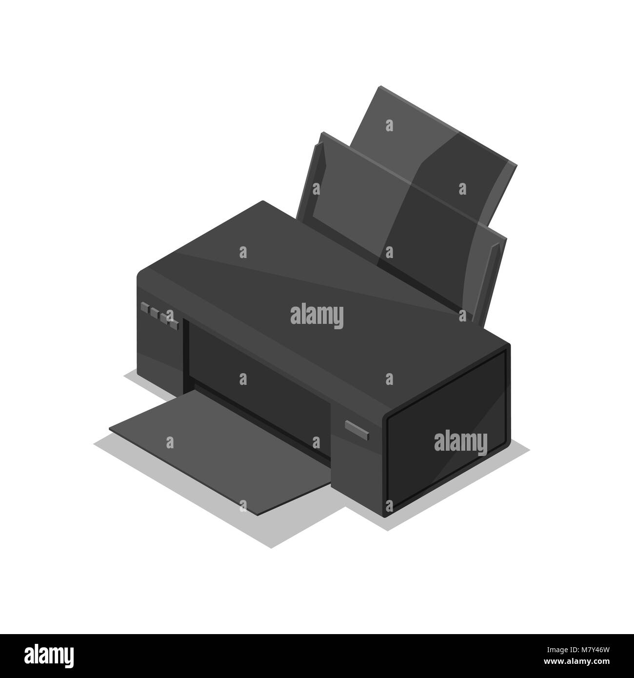 Laser printer isometric 3D icon Stock Vector Image & Art - Alamy