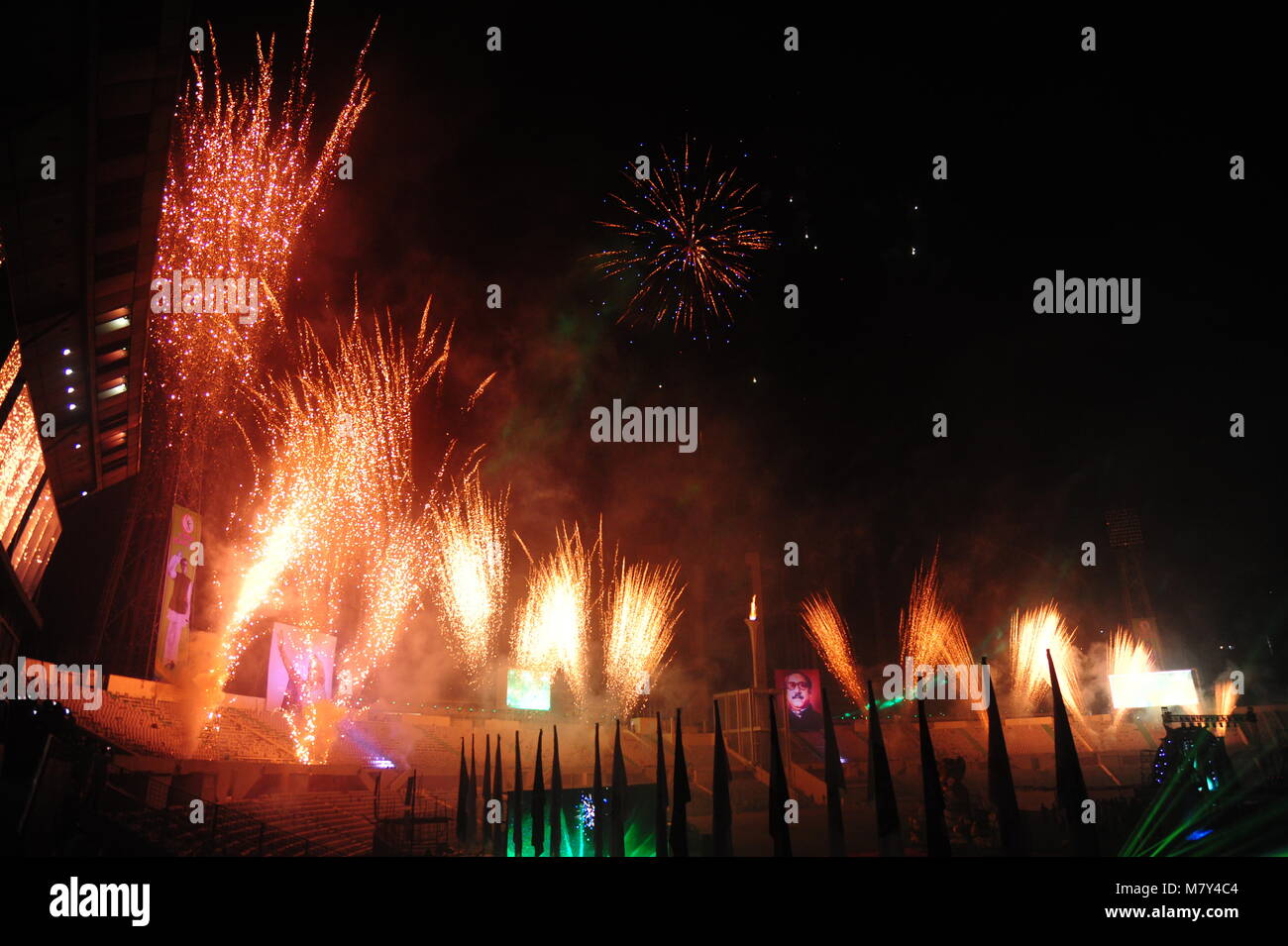 fireworks in Bangabandhu National Stadium Stock Photo - Alamy