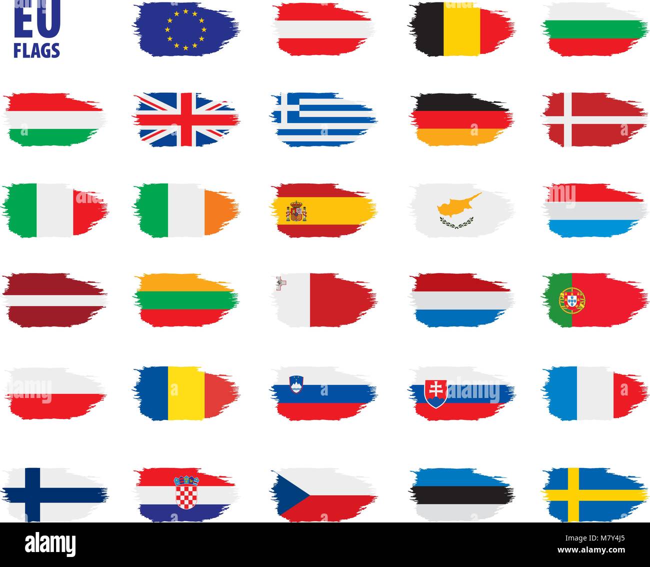 flags of the european union Stock Vector Image & Art - Alamy