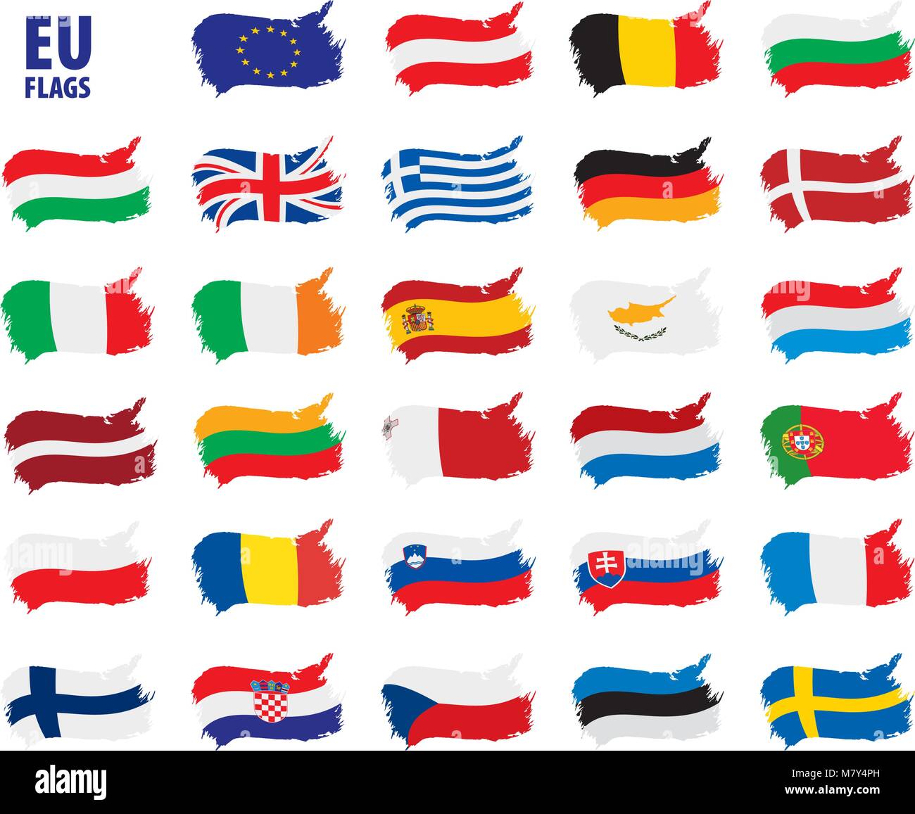 flags of the european union Stock Vector Image & Art - Alamy